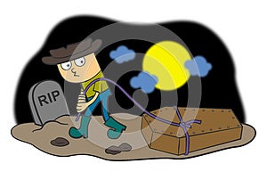 Grave Robber Royalty Free Stock Image - Image: 26614656